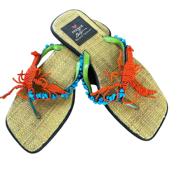 Beverly Feldman | Shoes | Frankie Baby Beverly Feldman Beaded Crawfish ...